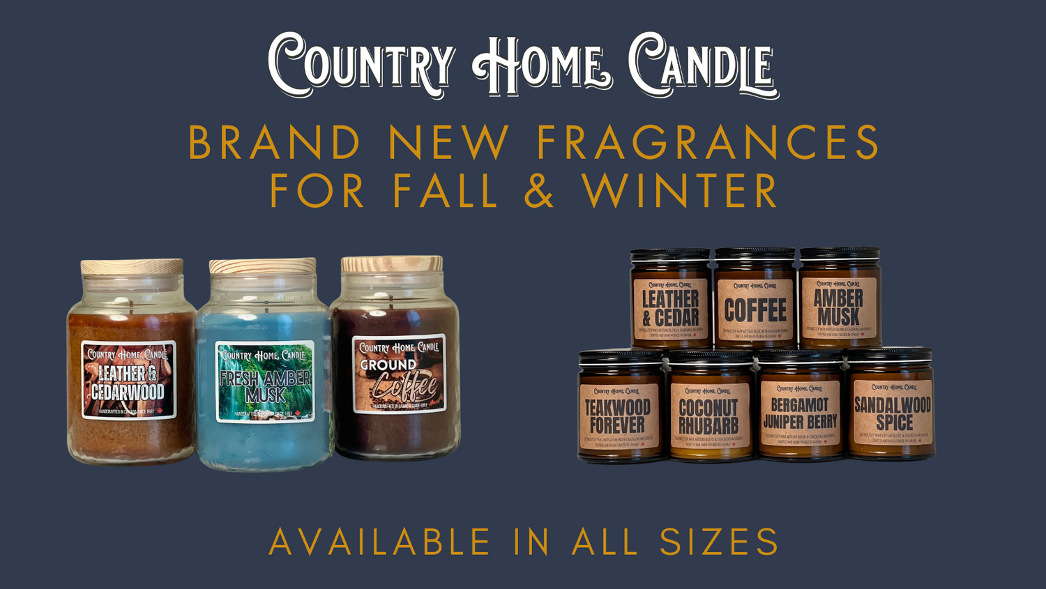 Scented Candles Made in Canada Soy & Paraffin Candles and Wax Melt
